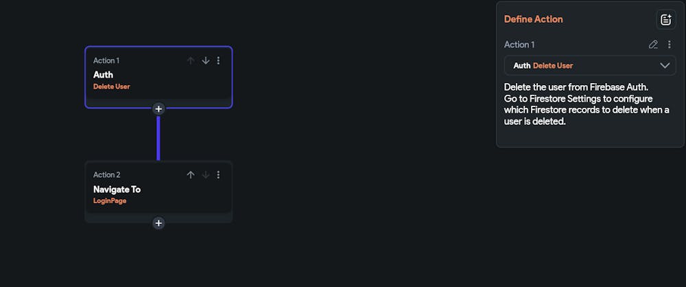 how to add user account deletion in app