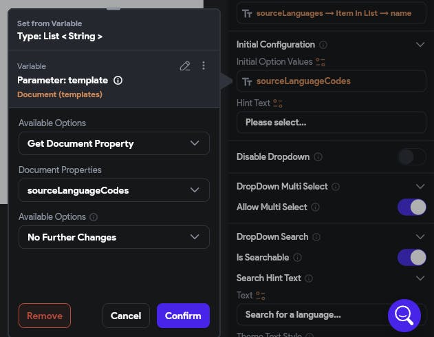 Compilation error when multi-select DropDown menu initial value is set ... Compilation error when multi-select DropDown menu initial value is set ...
