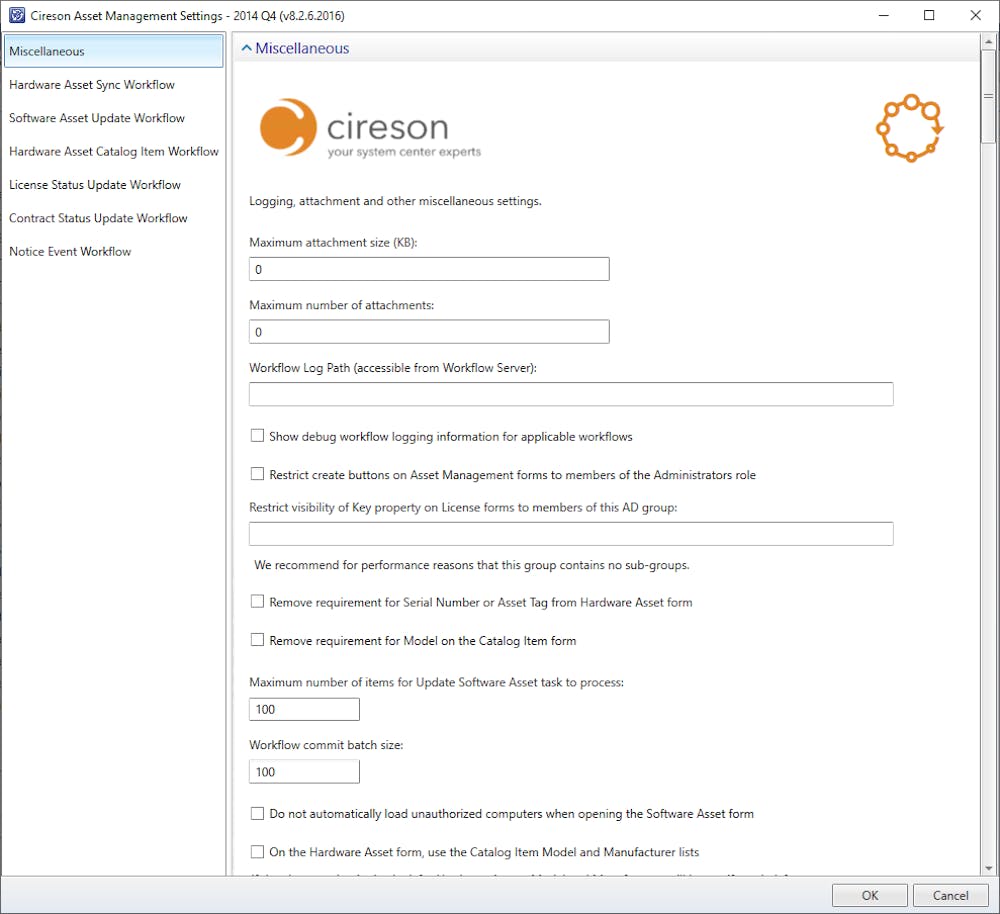User Guide: Configuring Asset Management
