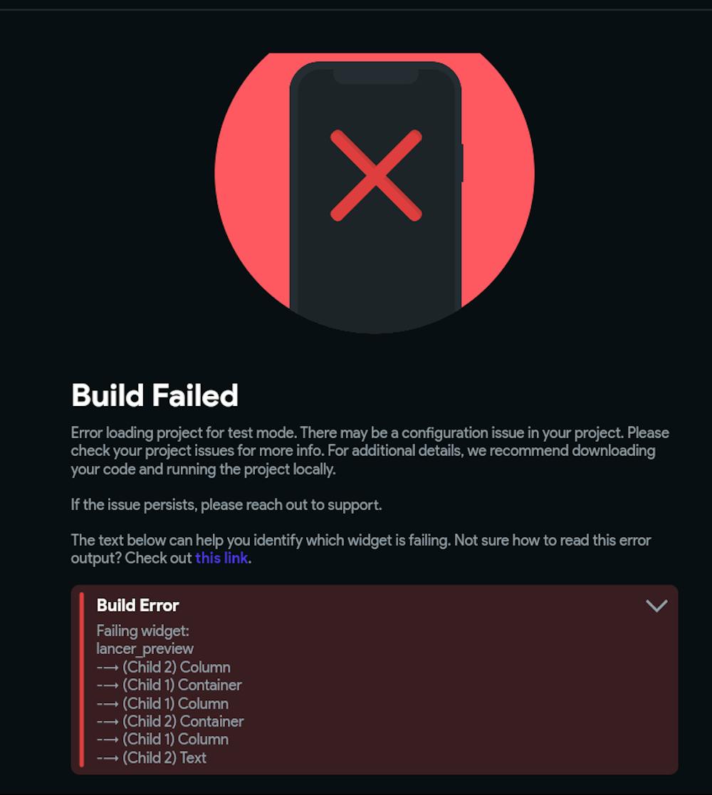 Build Error 