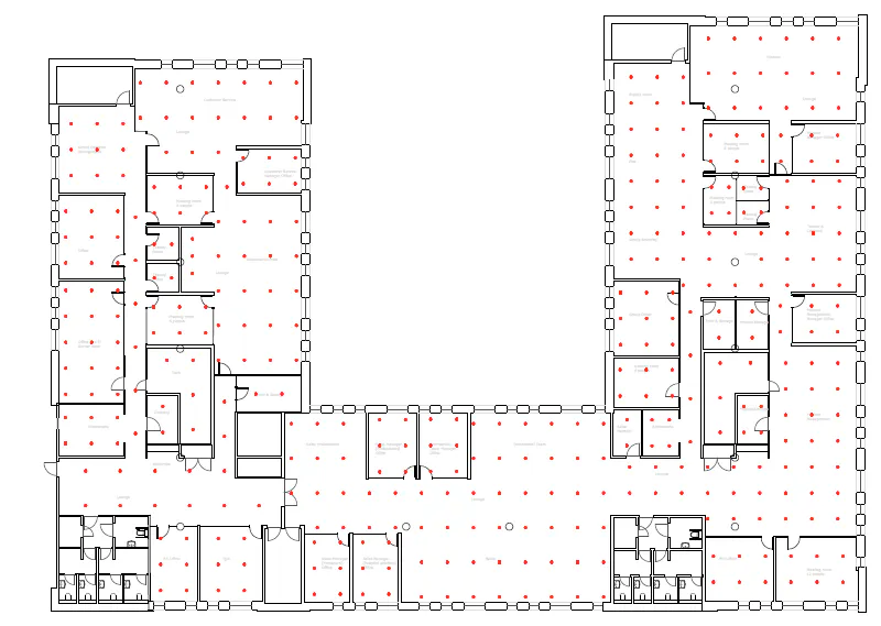 overall layout plan with luminaries