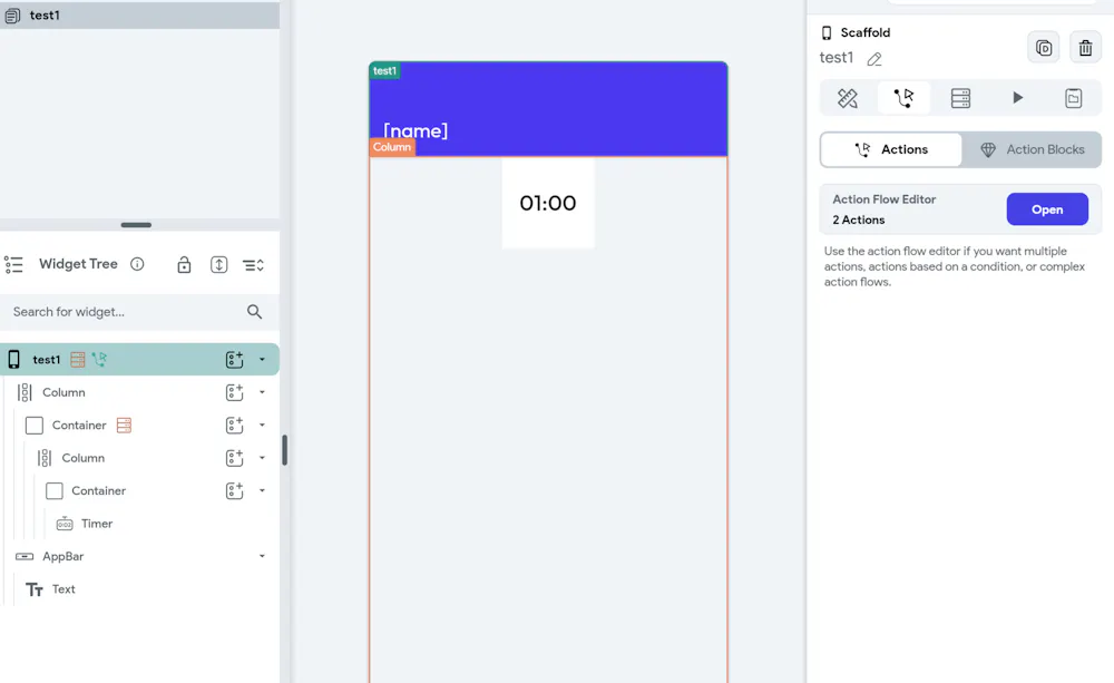 Timer and page load