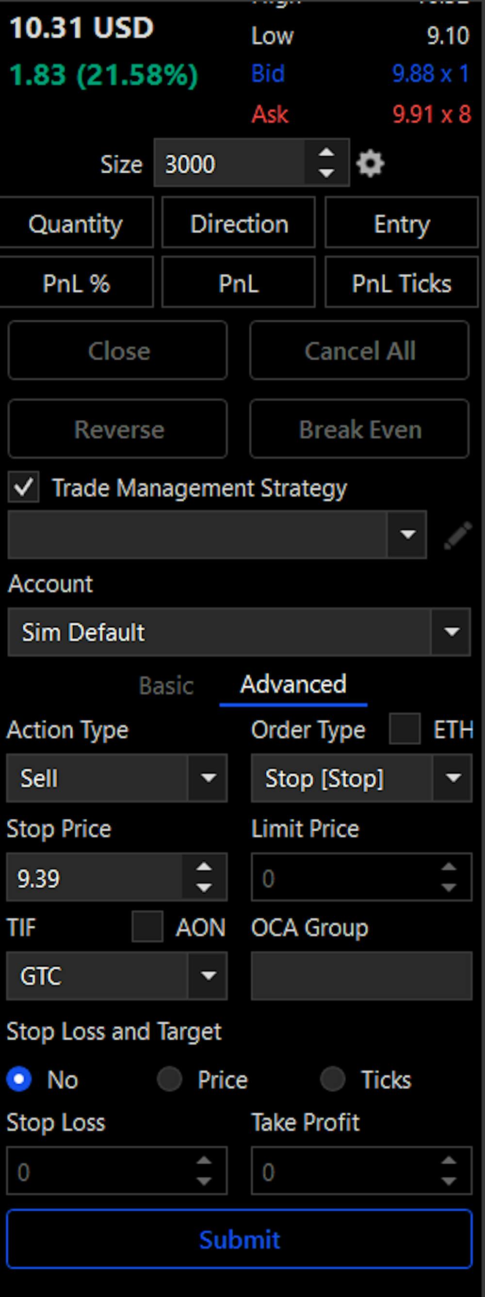 Trade Management Strategies (TMS)