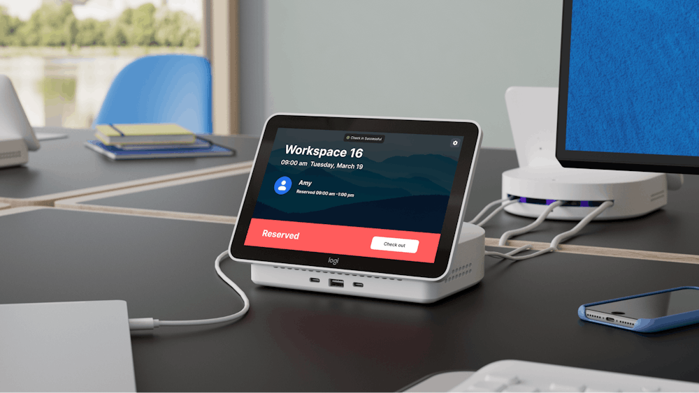 Logi Dock Flex & Zoom Workspace Reservation Information