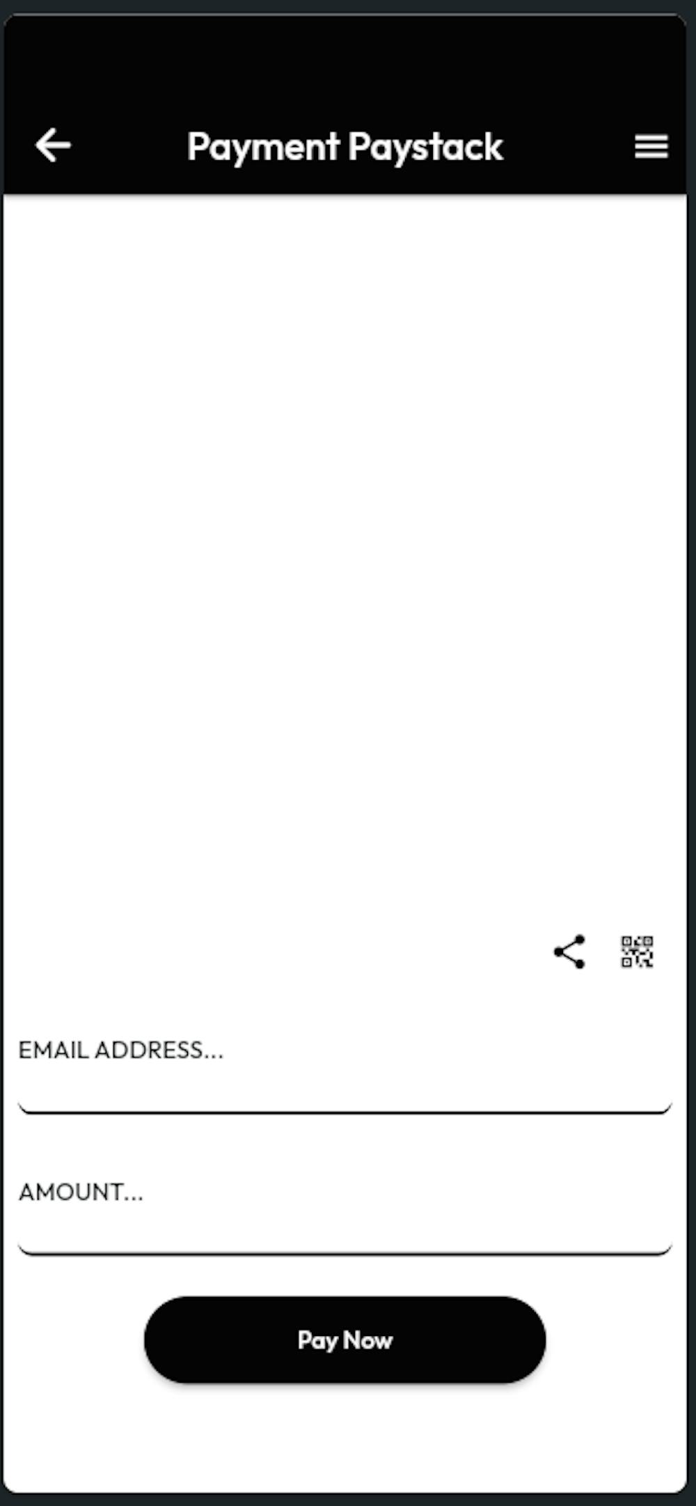 Paystack API response page