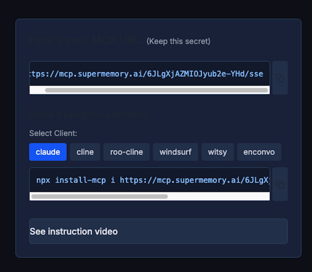 클로드에도 메모리 기능을 주자! Supermemory MCP🚀