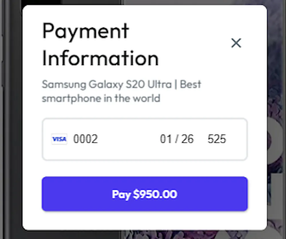 Stripe payment doesn´t catch errors
