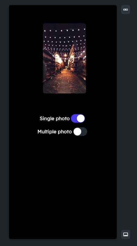 Uploading multiple photos with conditional visibility