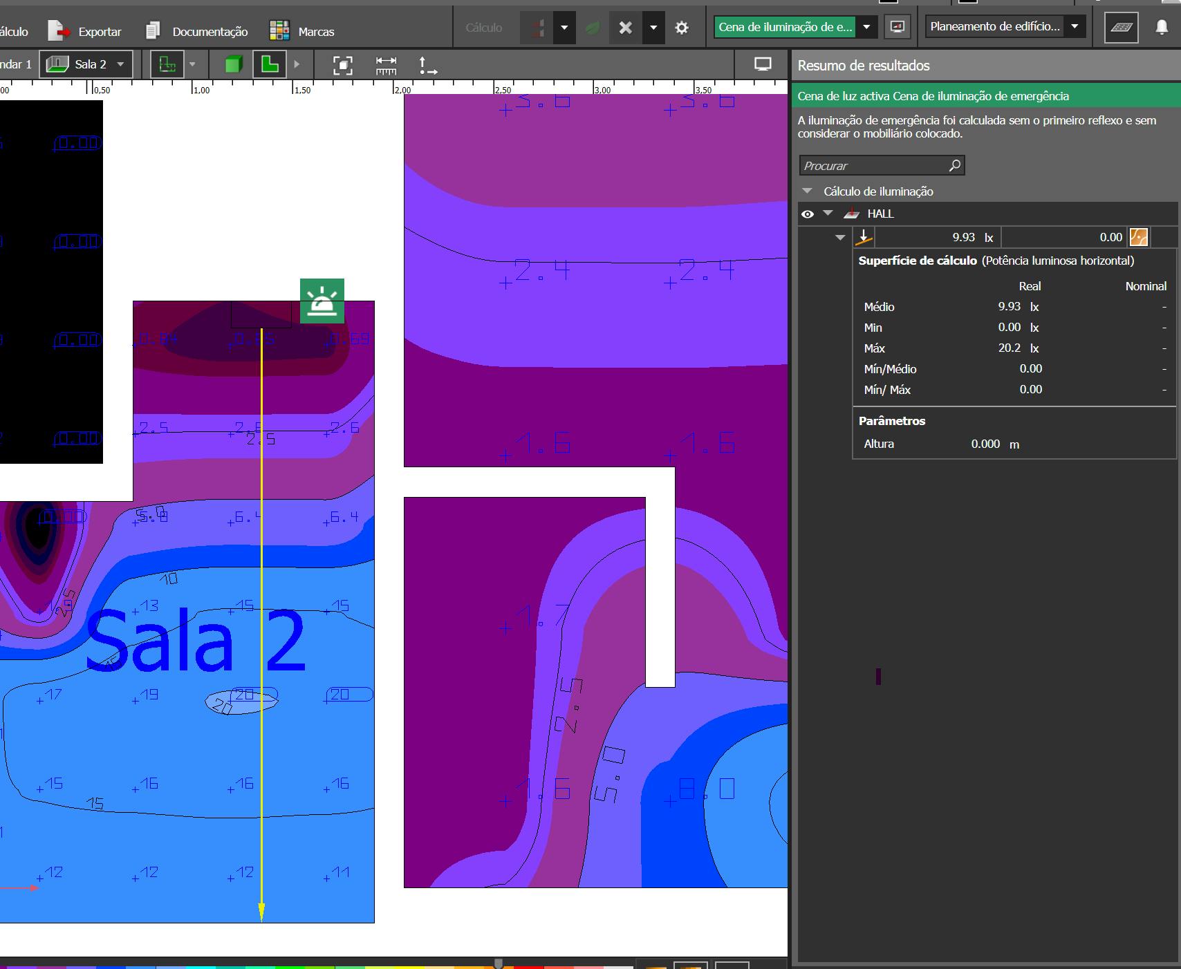 Emergency Scenario and Normal Lighting
