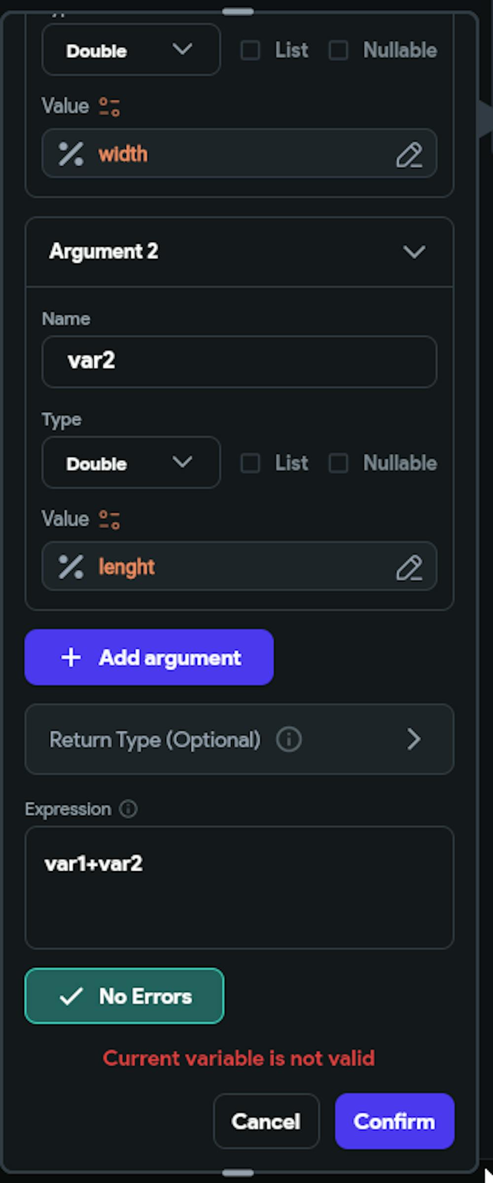 Problem with code expression