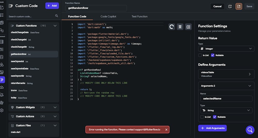 lookup from Supabase Table