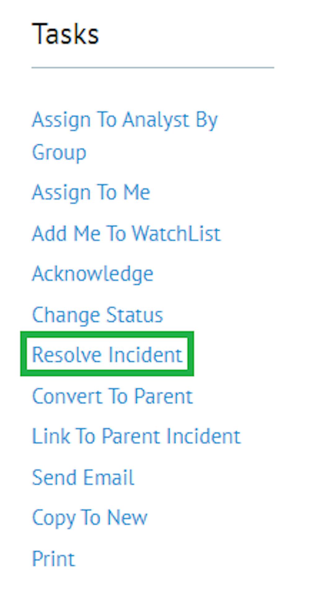User Guide: Add-In - Resolve IR Task