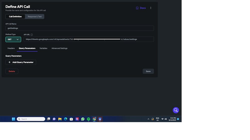 code 403 error : missing a valid API key