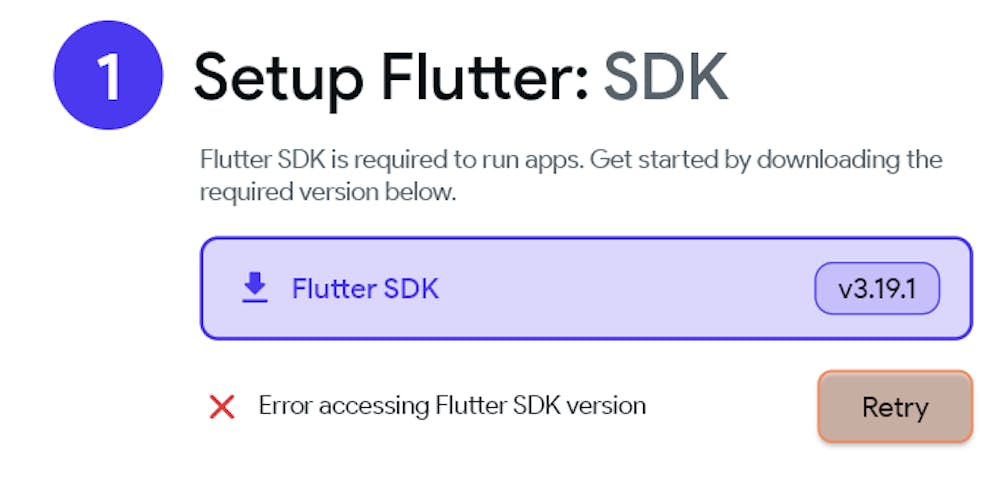 FF desktop app for windows cannot find Fultter SDK for local run
