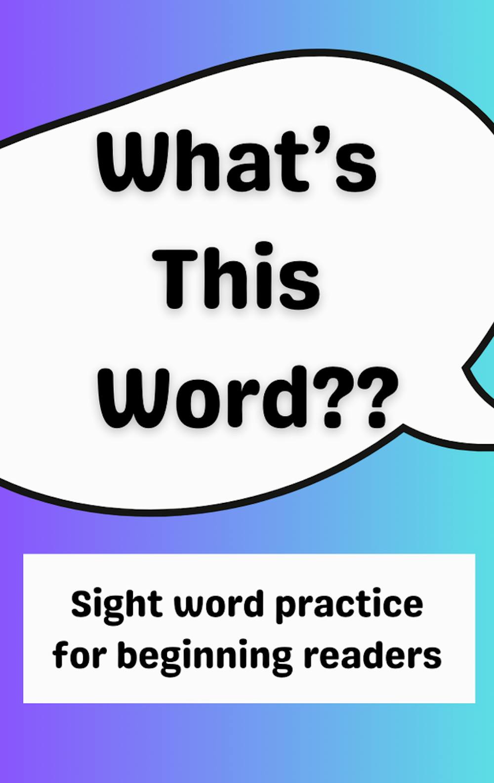 What's This Word? - free audio on Yoto