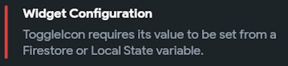 Toggle icon -> toggle value inside a component