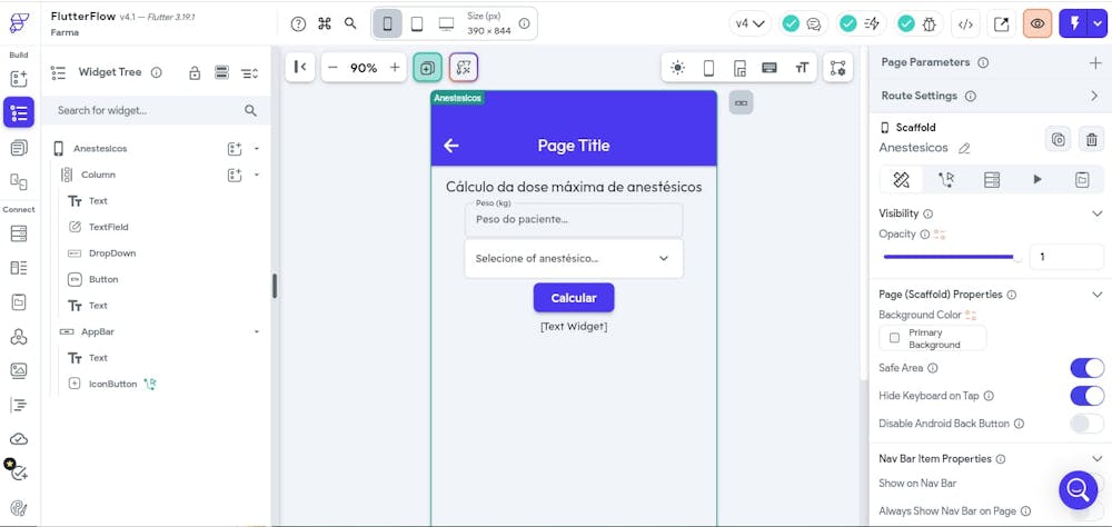 How to create page that returns the maximum dose for the input weight?