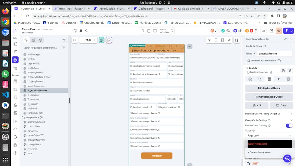 How use QUERY CACHE at another page