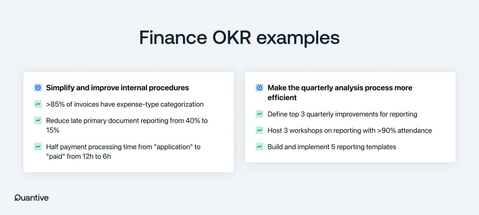 Mẫu mục tiêu OKRs trong bộ phận tài chính, kế toán