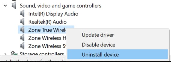 Zone True Wireless loses audio/mic function after 2nd incoming call ...