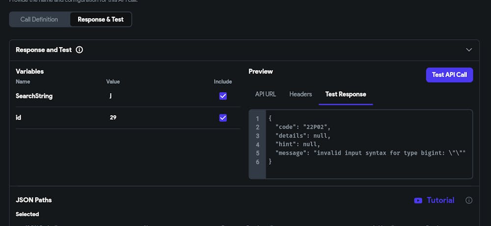 Urgent Help! API call from supabase bigint type support