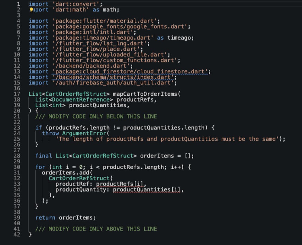 How to map and save Cart Collection product references and quantities to Orders Collection in ...