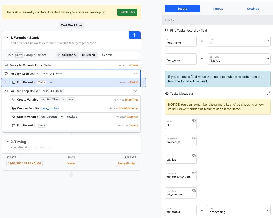 Create a Robust Scheduler in Xano