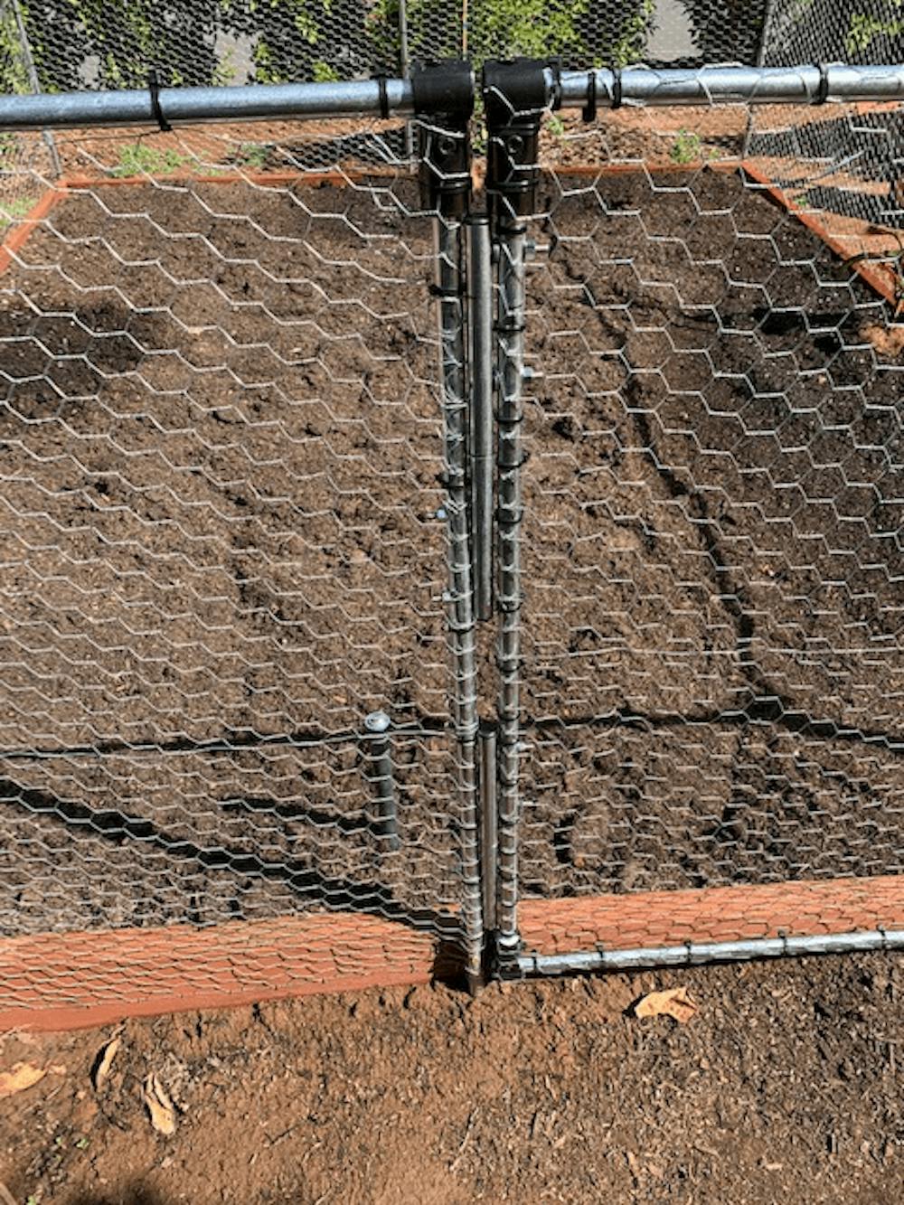 Raised bed short garden rabbit/rodent fence: I use...