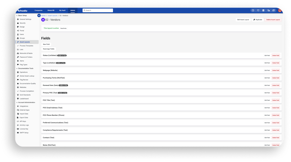 Hudu Tips & Tricks: Managing Vendor Accounts