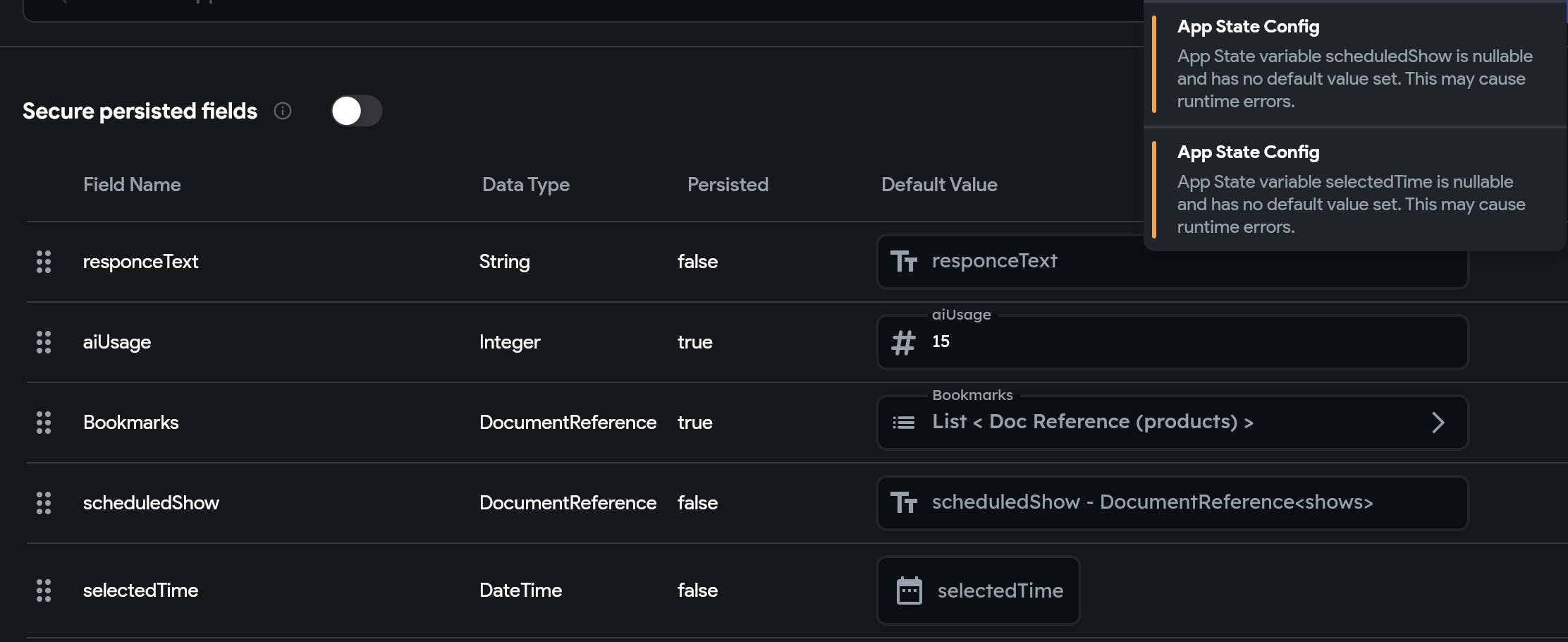 App State variable is Nullable?