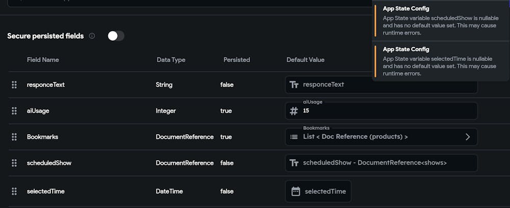 App State variable is Nullable?
