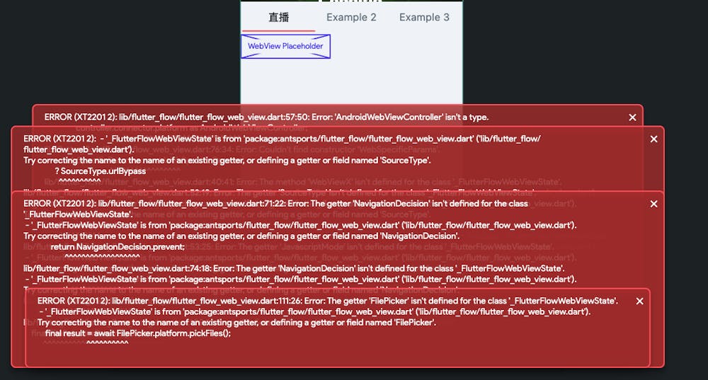 Please help me clear this error related to webview