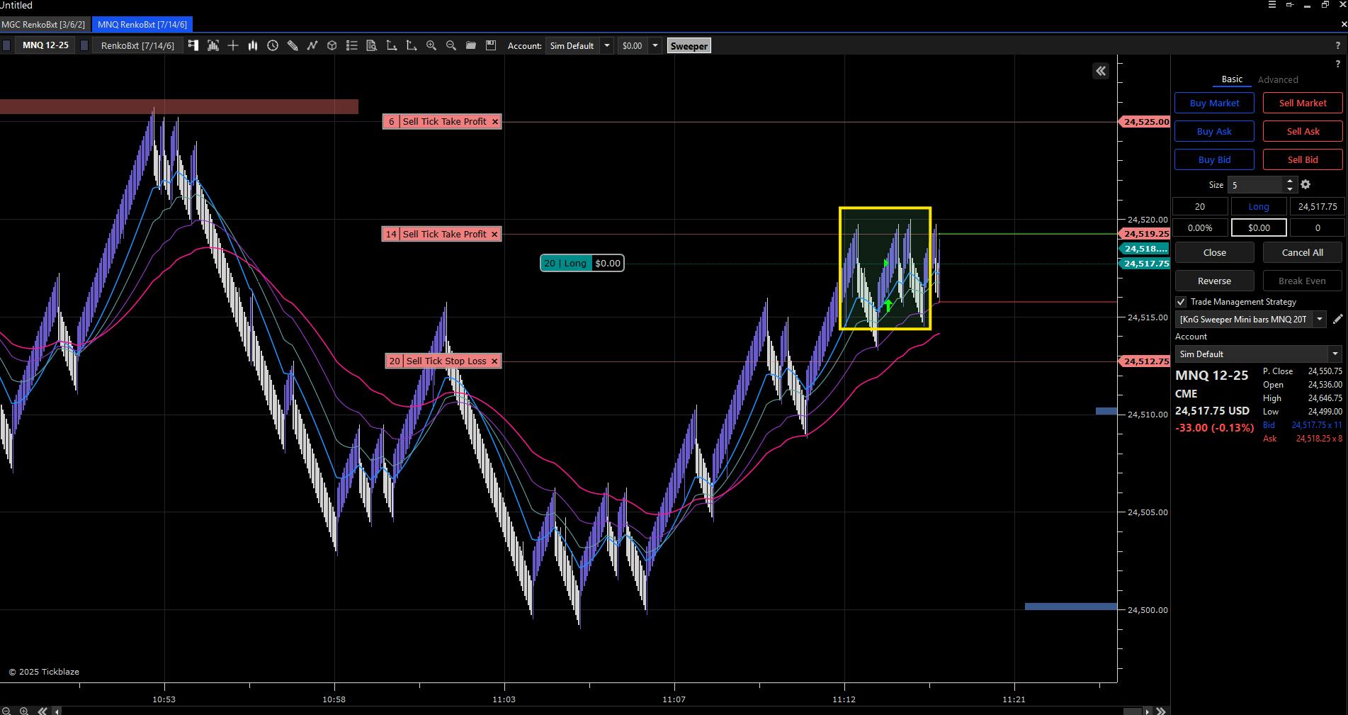 MNQ Striker + BOS + EMA bounce