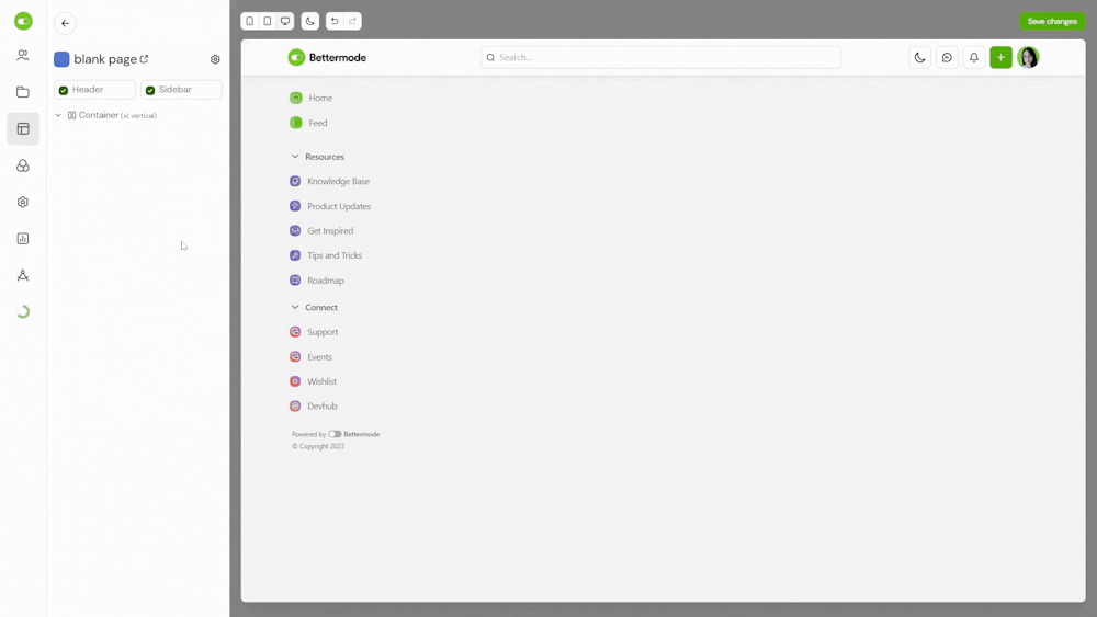 HTML script block