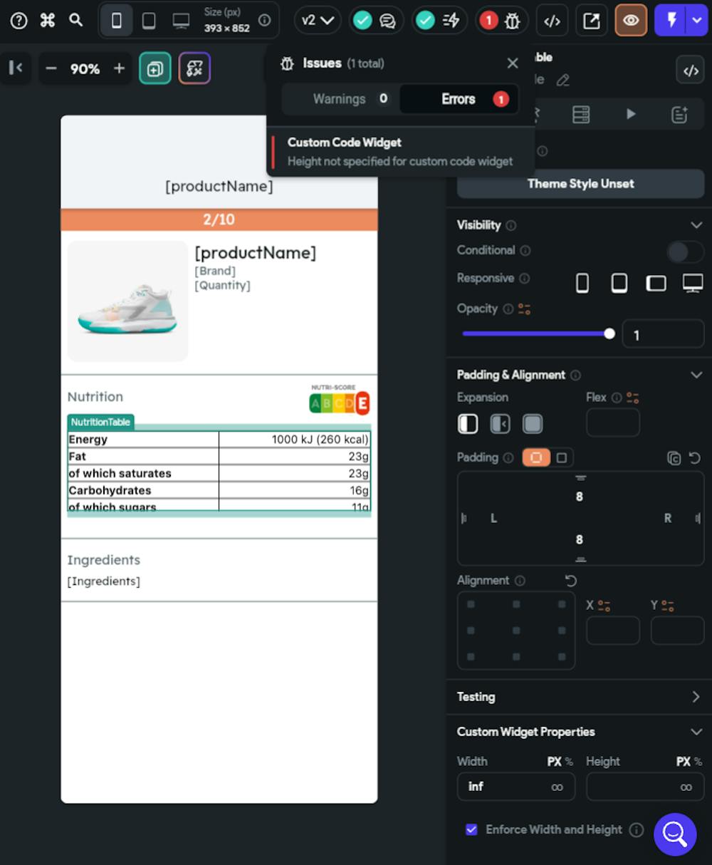 Solved: Custom Widget with flexible height