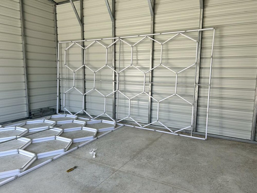 Garage LED Support Frames