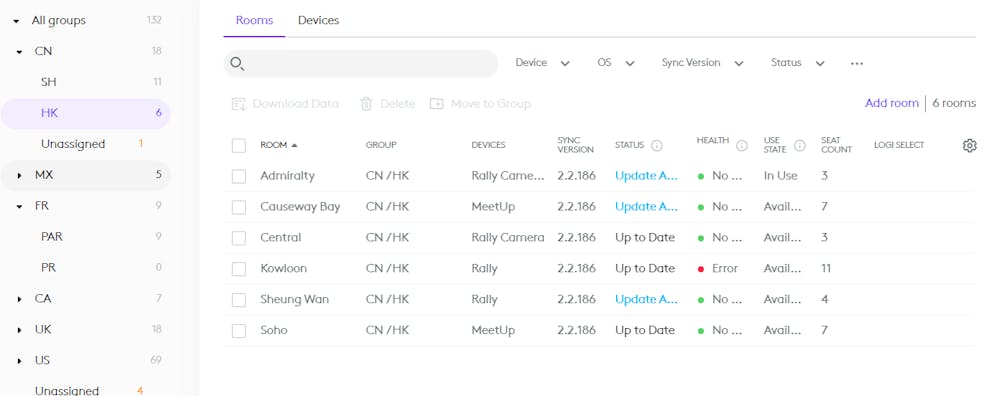 Adding Your Rooms to Sync - Logitech Sync Guides