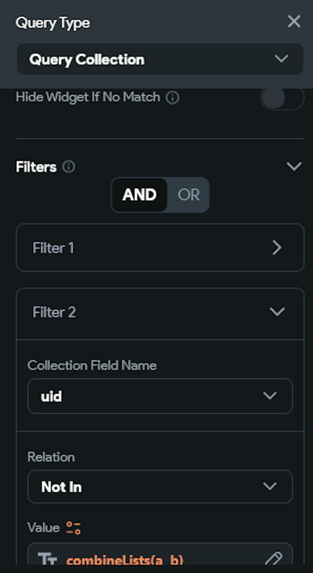 Can't combine 'in' and 'Array Contains Any' operator in backend query