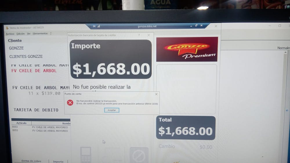 Terminales Banorte transacción ya registrada