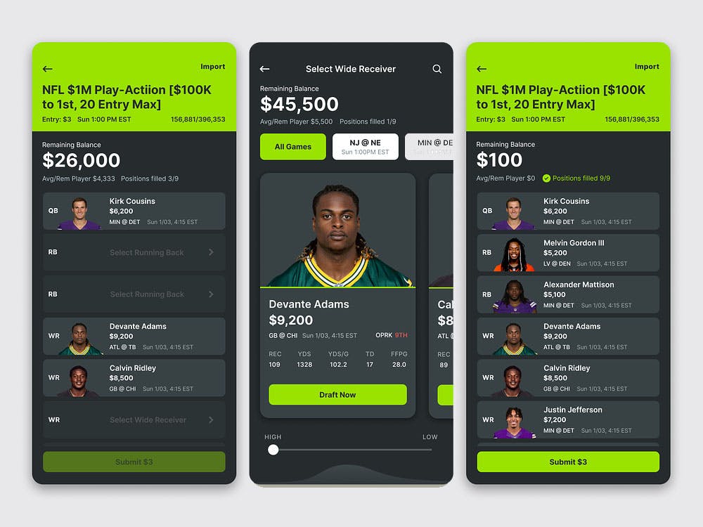 State Variables for Fantasy Draft App