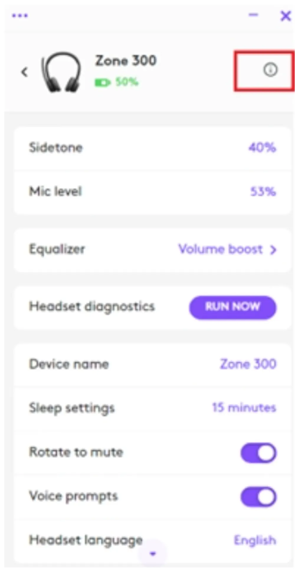 Where can I find the serial number for my Zone 305 headset?