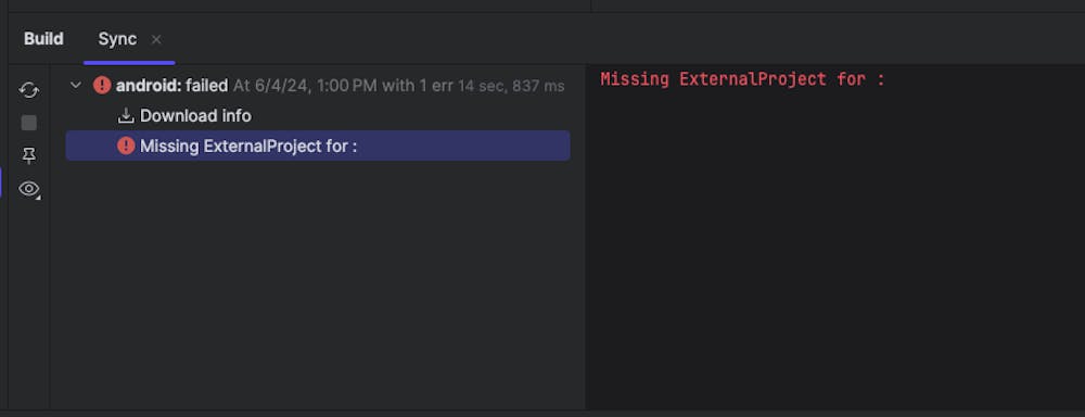 Android studio build issue