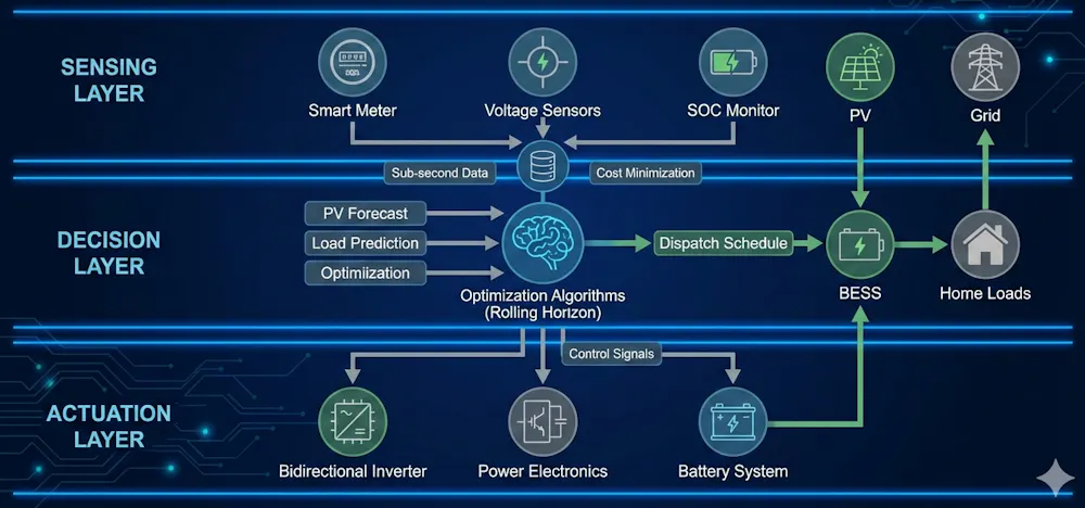 Real-Time Energy Storage Dispatch System for a Residential Microgrid