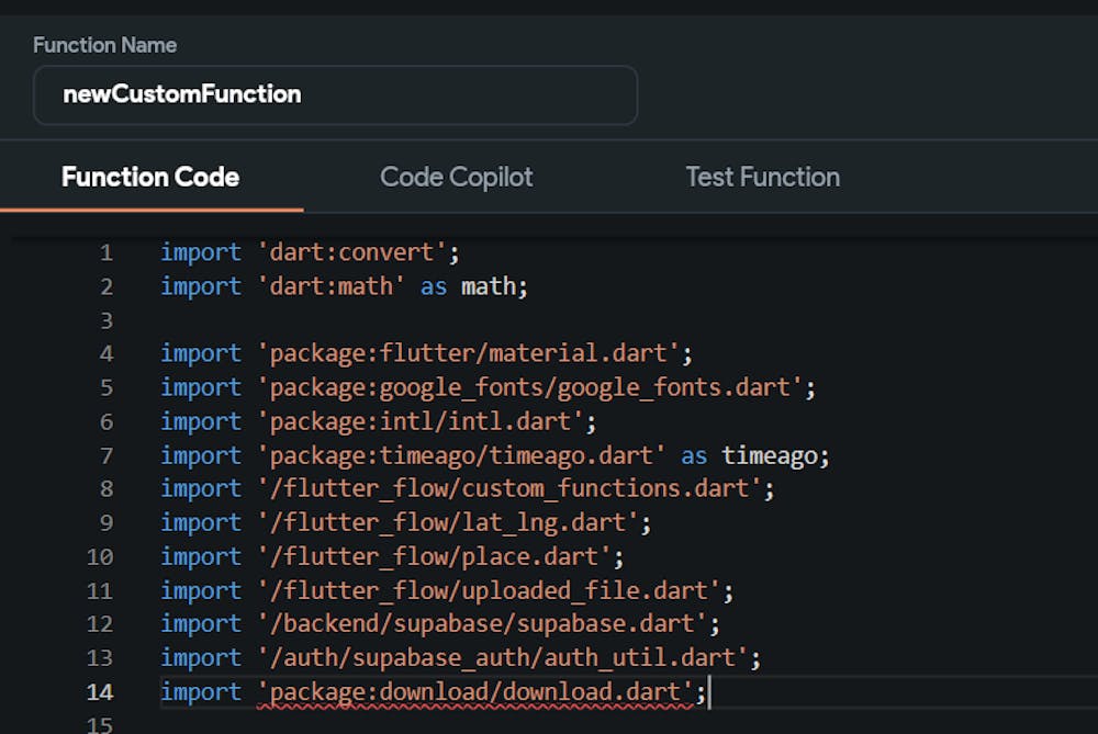Unable to import 'package:download/download.dart';