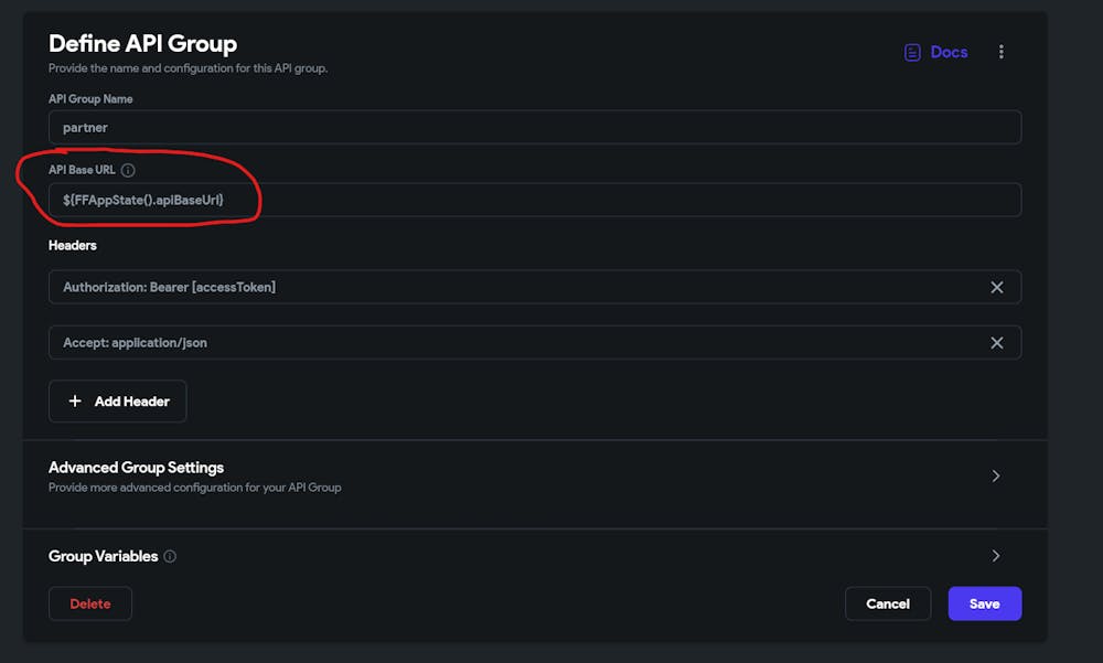 [tutorial] Api Group Base Url Variable Workaround