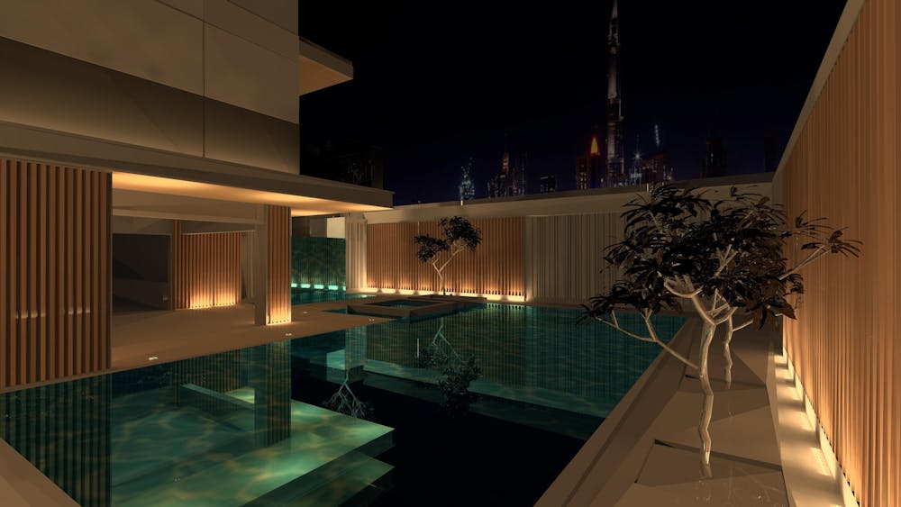 VILLA FACADE LIGHTING -DX evo RENDER