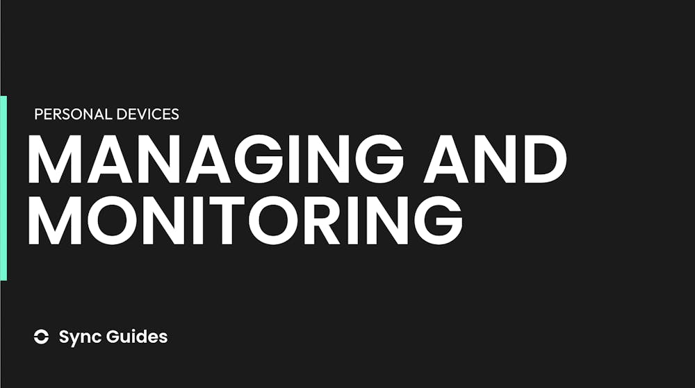 Managing & Monitoring Personal Devices - Logitech Sync Guides