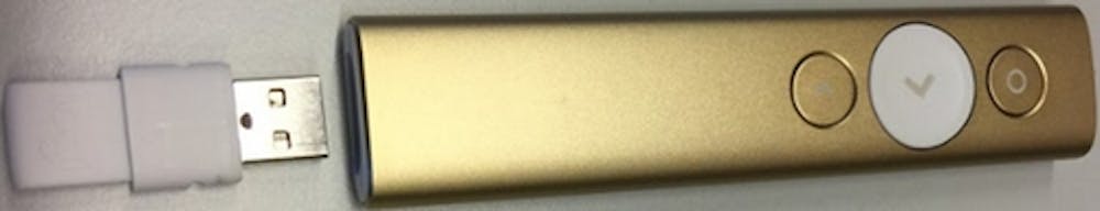 Charge the Logitech Spotlight presentation remote