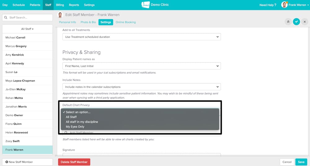 Jane for Practitioners: Lesson 4 – Charting Privacy & Changes