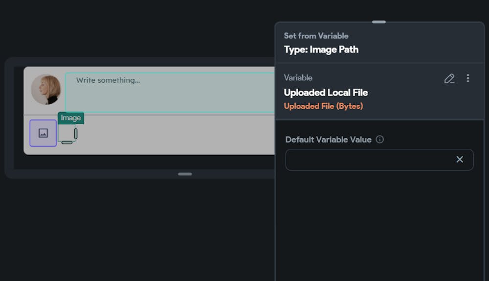how to set image from widget status?